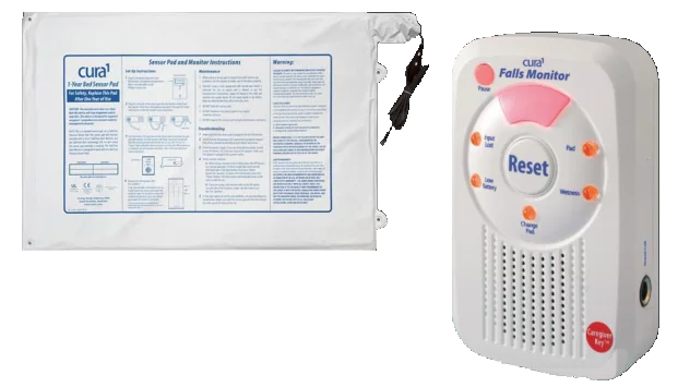 Buy Cura1 Hardwired Bed Exit Sensor Pad Kit - In-Home Falls Prevention ...